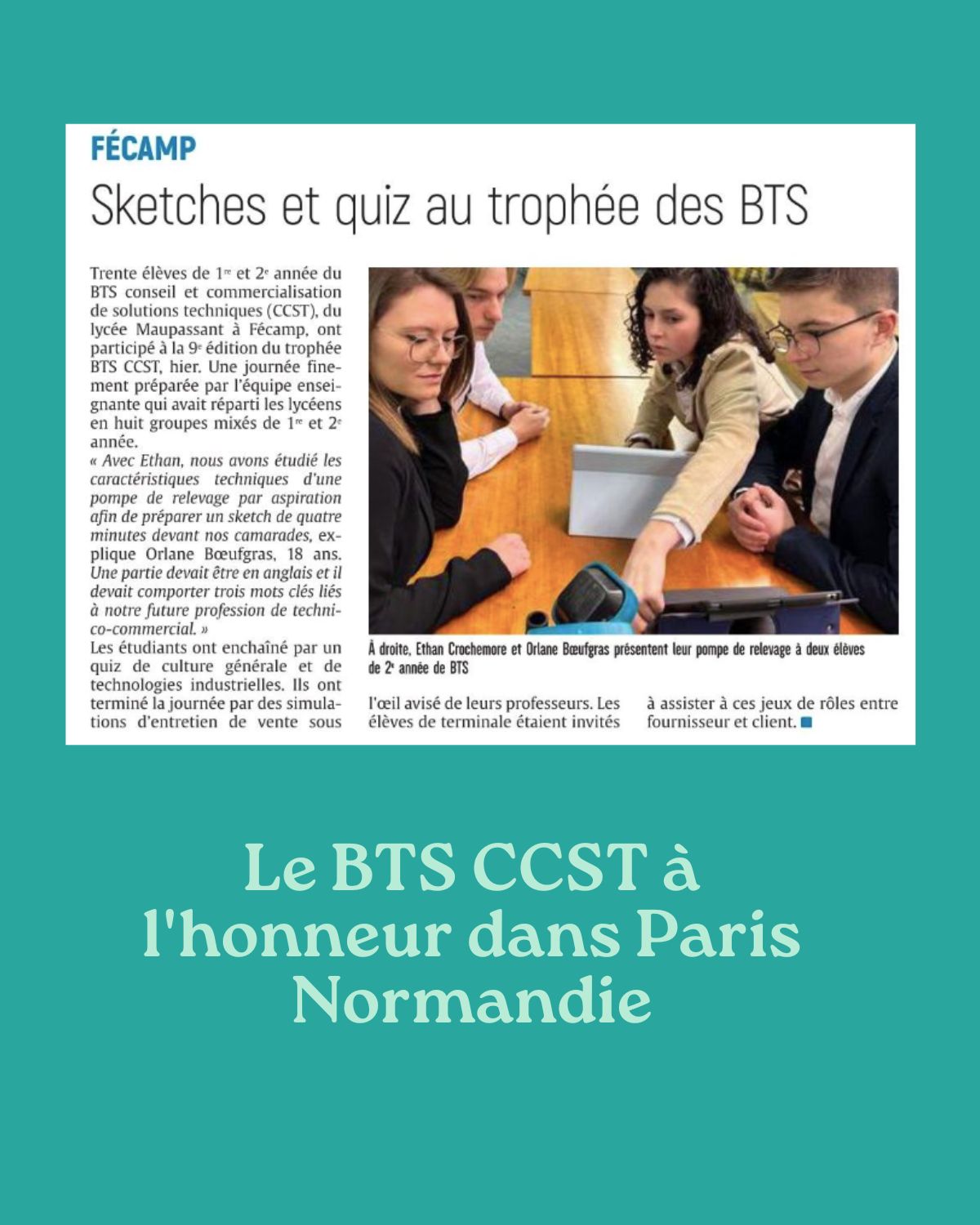 BTS CCST : Une journée de challenges professionnels encore réussie pour ...